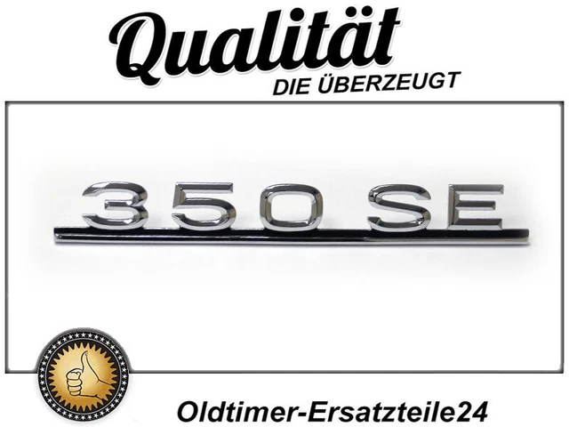 NAMEPLATE TYPE INDICATOR Characters of Types Of 350SE for Mercedes W116 ...