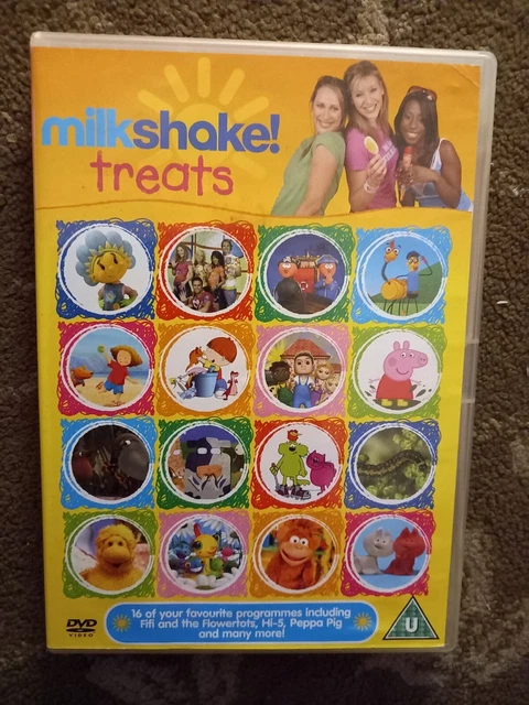 MILKSHAKE TREATS DVD Kids Peppa Pig/ Hi 5 / Bottle Top Bill / Fifi Milk ...