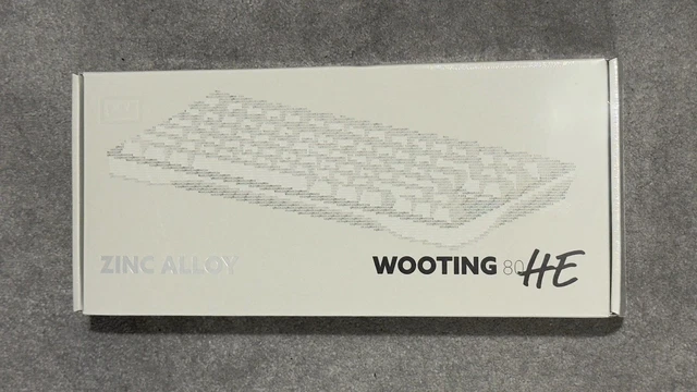 WOOTING 80HE MECHANICAL Keyboard UK ISO White Zinc Case Black ABS ...