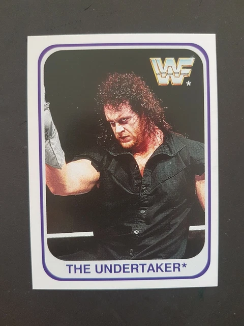 RARE UNDERTAKER 1991 Rookie Merlin German Card WWE WWF WCW Wrestling ...