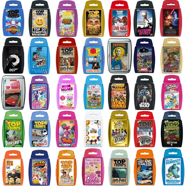 TOP TRUMPS CARD Games-Largest Range-Dinosaurs, TMNT, Retro, marvel DC ...