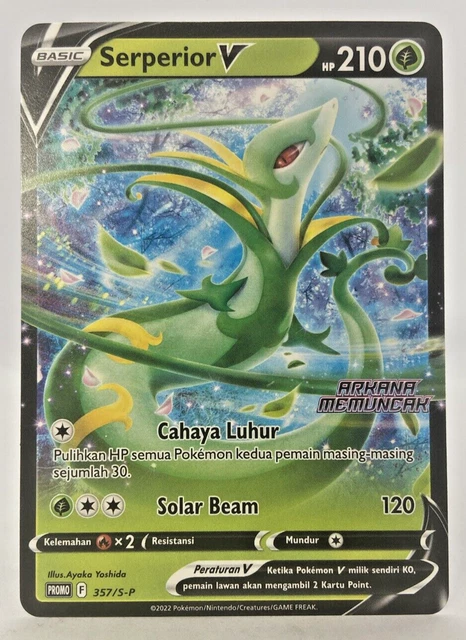 EXCLUSIF POKEMON TCG Indonesia Promo Serperior V 357/S-P NM EUR 27,41 ...
