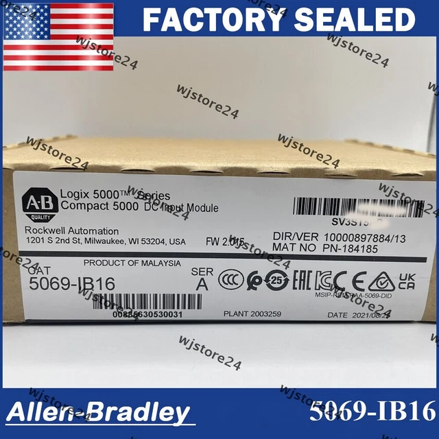 ALLEN-BRADLEY 5069-IB16/A COMPACT 5000 DC I/O Input Module 5069IB16 NEW ...