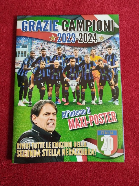 GRAZIE CAMPIONI MAXI Poster 2023/2024 Inter Calciatori Nerazzurri ...