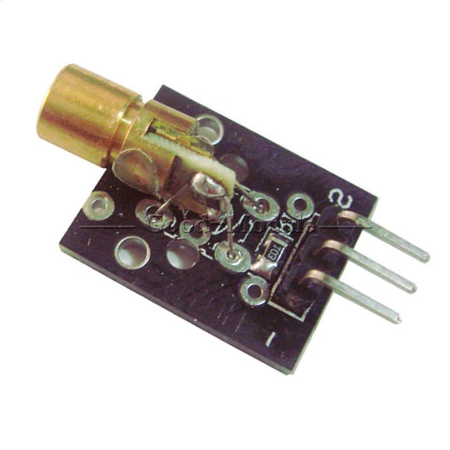 LASER SENSOR MODULE 650nm 6mm 5V 5mW Red Laser Dot Diode Copper Head ...