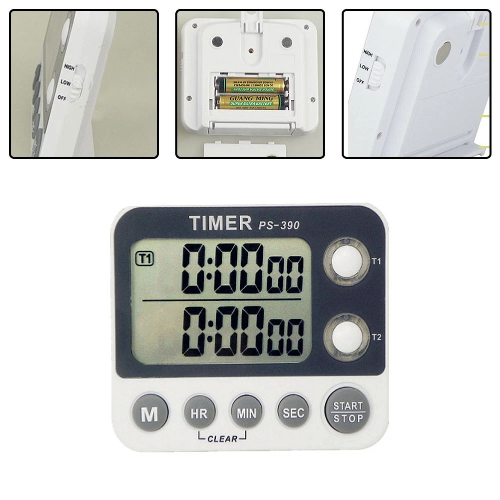 RELIABLE DUAL LINE Stopwatch Timer Count Up/Down Memory Setting Loud Alarm £15.96 - PicClick UK