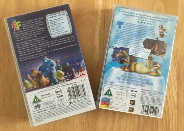 MONSTERS, INC. & Ice Age. 2 VHS tapes. £6.50 - PicClick UK