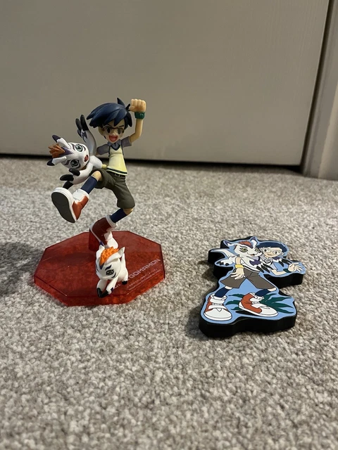 MEGAHOUSE DIGIMON ADVENTURE Joe & Gomamon figure with vintage mini ...