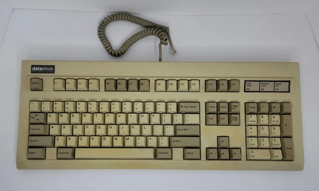 RARE DATADESK INTERNATIONAL Macintosh 101 Keyboard 60420-6p Not Tested ...