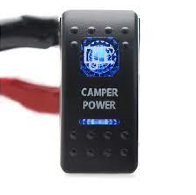 12V 20A BAR Push Button Rocker Toggle Switch Camper Power LED For Cars ...