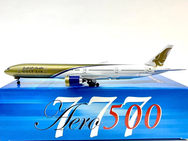 BOEING 777-300ER VT-JEG échelle Aero500 / Herpa échelle 1:500 Gulf Air ...