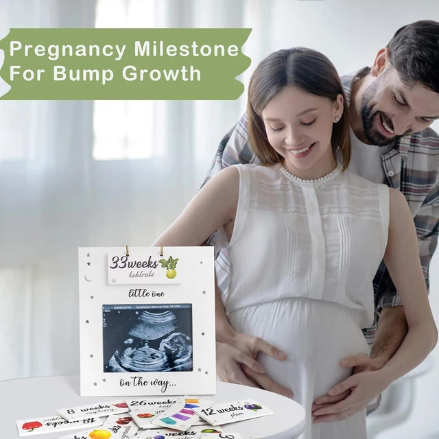 SONOGRAM PICTURE FRAME - Weekly Fruit and Vegs Milestone, Pregnancy ...