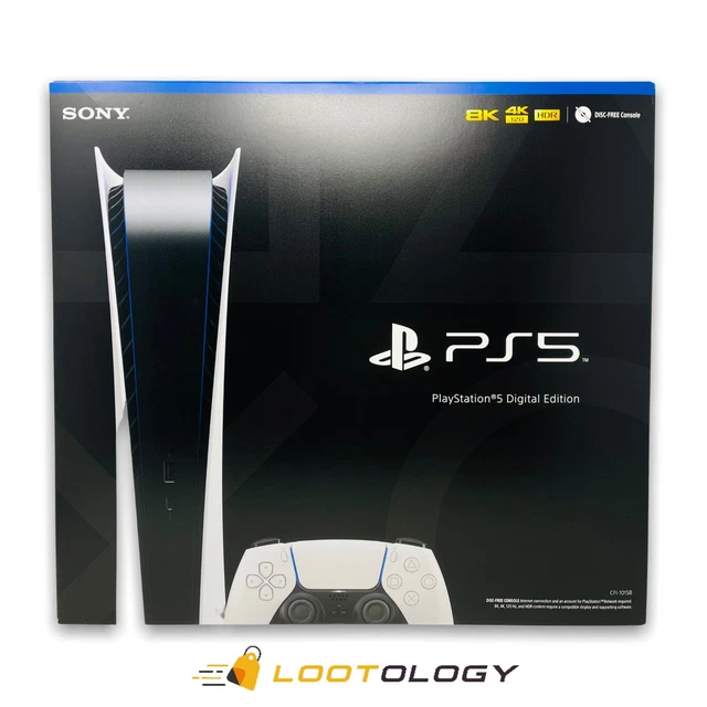 SONY PLAYSTATION 5 Digital Edition Console White PS5 825 GB PS5 Fast ...