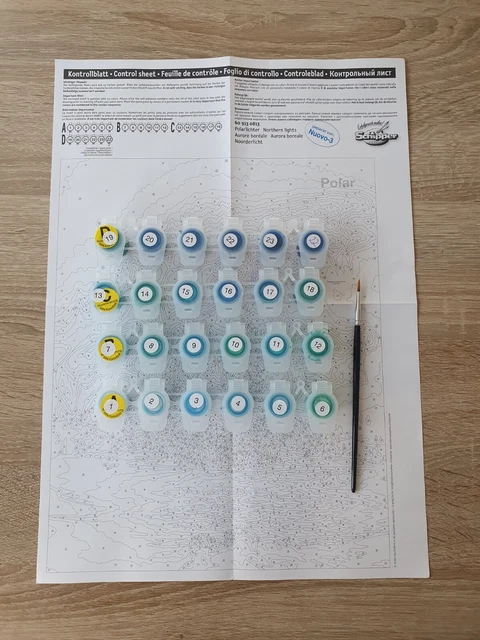 SCHIPPER MALEN NACH Zahlen Polarlichter Farben und Kontrollblatt gebraucht EUR 2,50 - PicClick DE