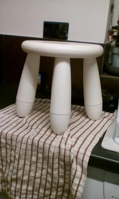 MAMMUT IKEA FOUR legged childrens stool white £12.94 - PicClick UK