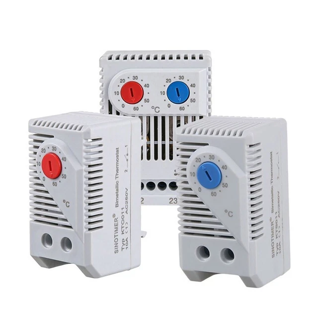 DIN RAIL COMPACT Thermoregulator Thermostat Switch Temperature ...