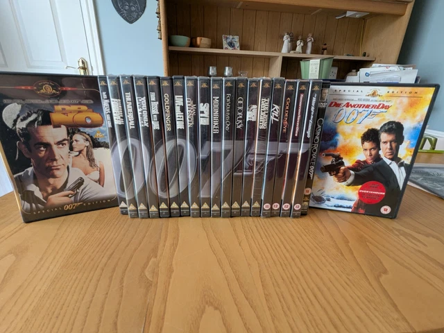 JAMES BOND DVD Complete Collection of 19 DVDs plus 2 extras £23.50 ...