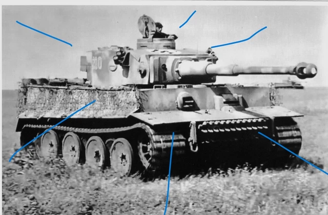 SUPER REPRO FOTO Deutsche Tiger-Panzer an der Ostfront Kursk/2 WW2 EUR ...