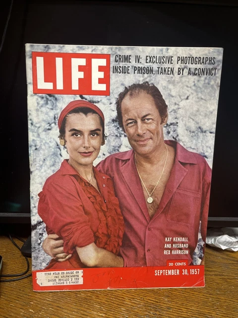 1957 SEPTEMBER 30 LIFE Magazine Kay Kendall Rex Harrison Great Ads £22. ...
