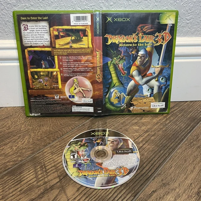 DRAGON'S LAIR 3D Return to the Lair (Microsoft Xbox, 2002) with case no manual EUR 20,29 ...