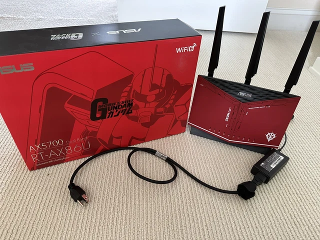 ASUS RT-AX86U AX5700 Gundam Edition Dual Band WiFi 6 Gaming Router $199 ...
