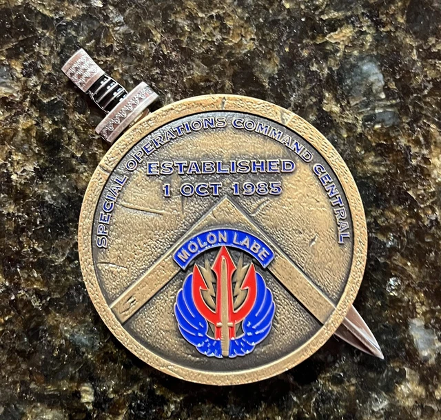 SPECIAL OPERATIONS COMMAND Central Challenge Coin $45.00 - PicClick