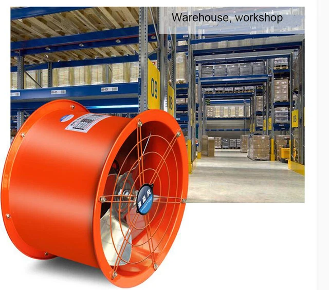 INDUSTRIAL EXPLOSION-PROOF FAN Axial Fan Cylinder Pipe Fan Wall Mounted ...