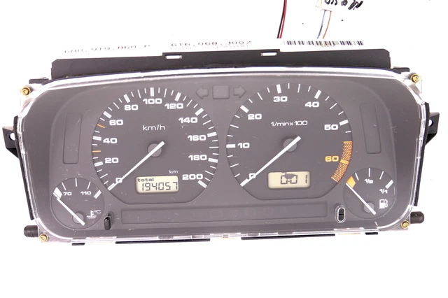 VW POLO 6N speedometer instrument cluster 194,000km 6N0919860P petrol ...