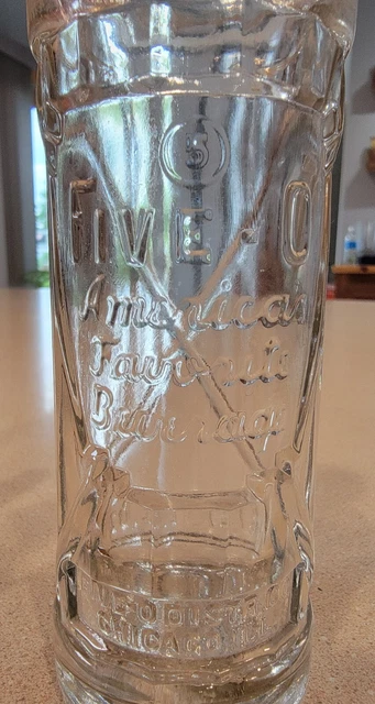 VINTAGE CHICAGO ILLIONOIS IL FIVE-O Crown Top Soda Bottle $23.88 ...