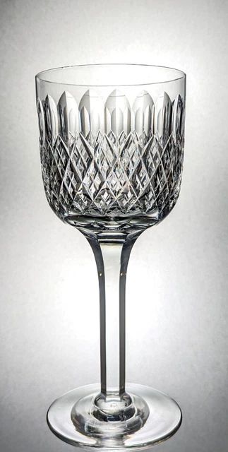 SINGLE SIGNED THOMAS WEBB Lead Crystal NORMANDY Cut Wine Glass- 17cm ...