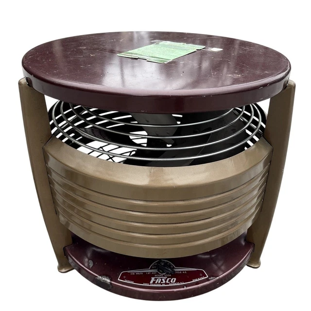 MCM MID CENTURY Modern Fasco Model L55A Ottoman Floor Fan £245.32 ...