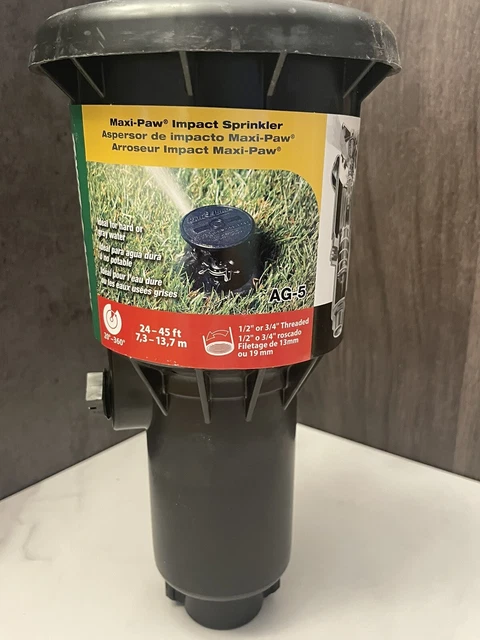 RAIN BIRD MAXI-PAW Pop-Up Impact Sprinkler AG-5 (Pack of 3) 24-45 ft ...