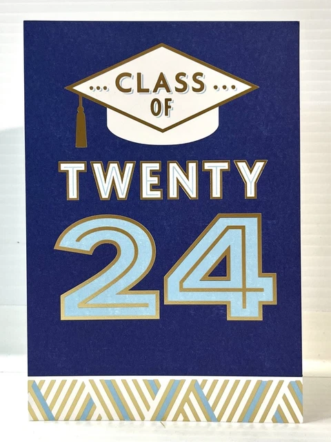 GRADUATION CARD CLASS Of “Twenty 24” 2024 Congratulations Hallmark Card ...