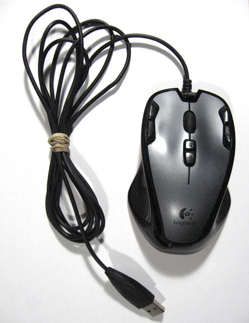 LOGITECH G300 M-U0029 gaming mouse 9 programmable buttons wired USB ...
