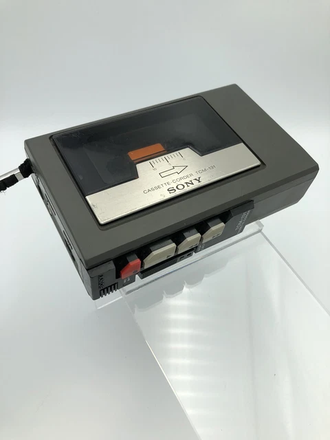 VINTAGE SONY TCM-131 Handheld Cassette Recorder Walkman Lookalike ...