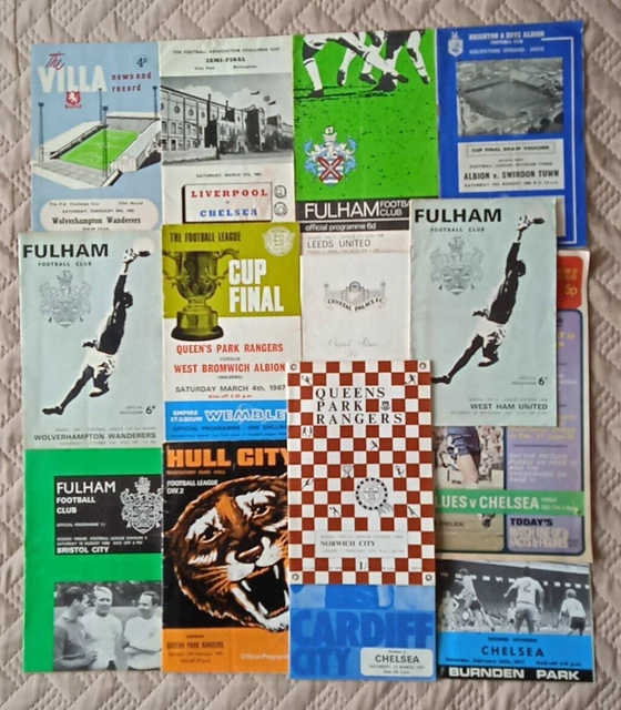 JOB LOT OF Fourteen English Football Programmes 1965 - 1977 £4.99 ...