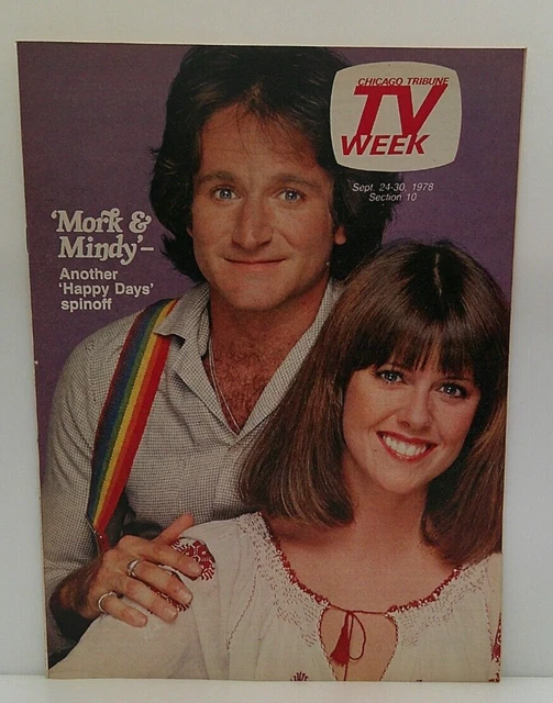 MAGAZINE CHICAGO TRIBUNE Tv Week Guide Sep 24-30 1978 Couverture Mork Et Mindy EUR 9,31 ...