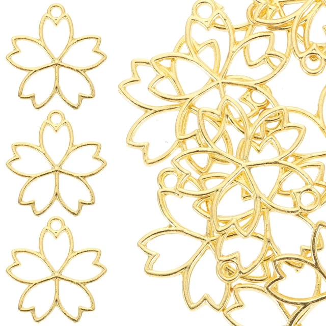 20 PCS DURABLE Metal Frame Diy Kit Hollow Pendant Jewelry Making $21.28 ...