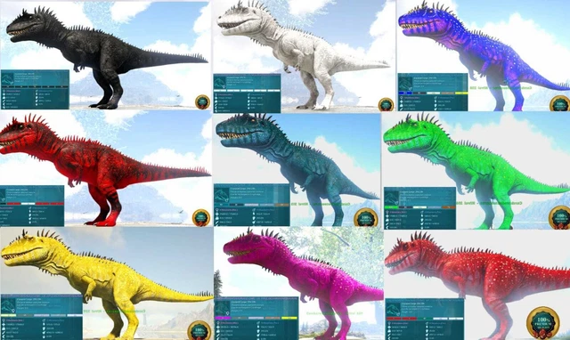 ARK SURVIVAL EVOLVED event colors Carcha Carcharodontosaurus CLONE PS4 ...