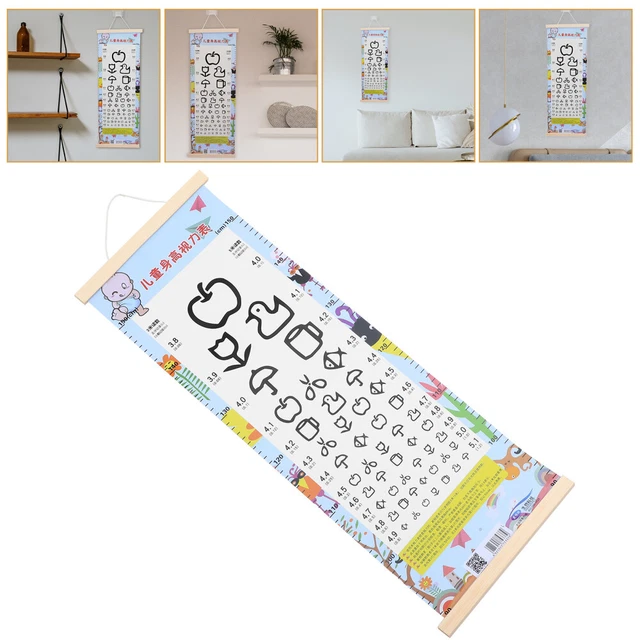 EYE CHARTS FOR Exam Snellen Scale Visual Acuity Force Gauge £9.74 ...