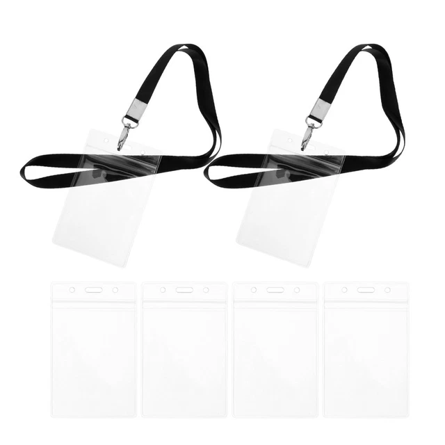 6 PCS NAME Card Cases Boarding Pass Holder Luggage Badge Id Protector ...