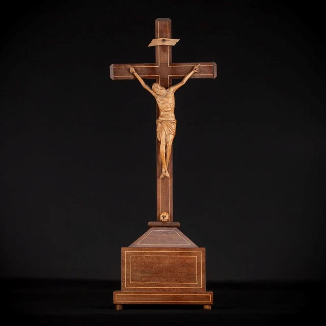 ALTAR CRUCIFIX | Standing Wooden Cross | Wood Corpus Christi Jesus ...