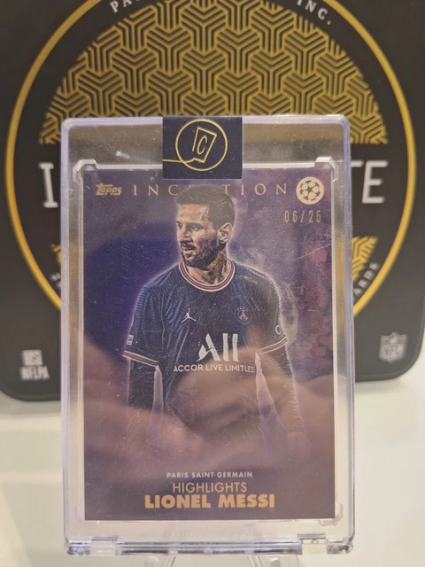 2021/22 TOPPS CHAMPIONS League Inception Lionel Messi Highlights /25 ...