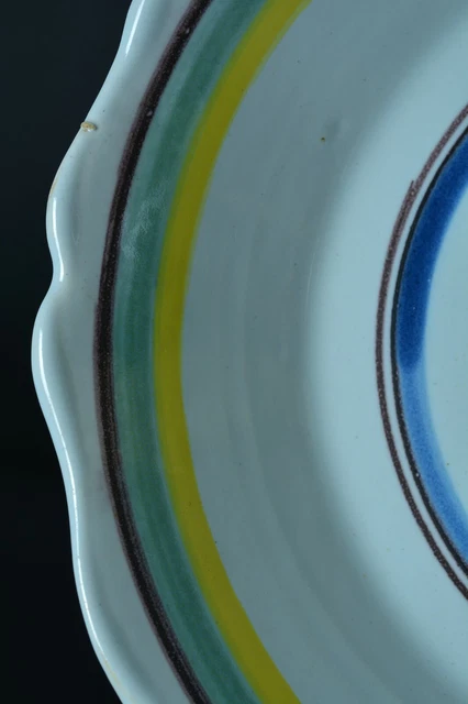 RARE PLATE ANTIQUE Earthenware Nevers Portrait Of Turkish Mahout Turban ...