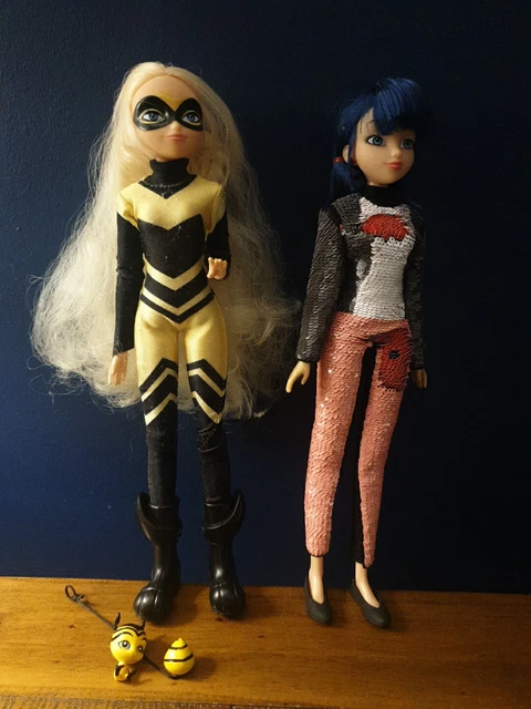 MIRACULOUS LADYBUG QUEEN Bee Doll 10” Flip Marinette Figures Deluxe x 2 ...