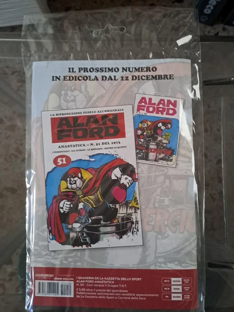 ALAN FORD ANASTATICA 50 con poster e adesivi,nuovo blisterato gazzetta ...