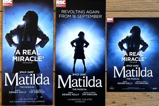 MATILDA-WEST END MUSICAL Theatre Flyers X 3 £2.85 - PicClick UK