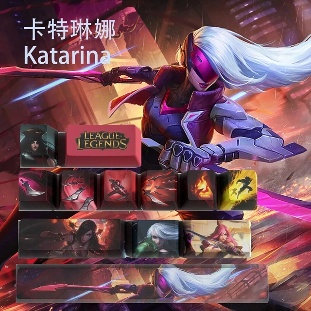 LEAGUE OF LEGENDS Katarina Keycaps | OEM Profile | Gaming | Anime ...