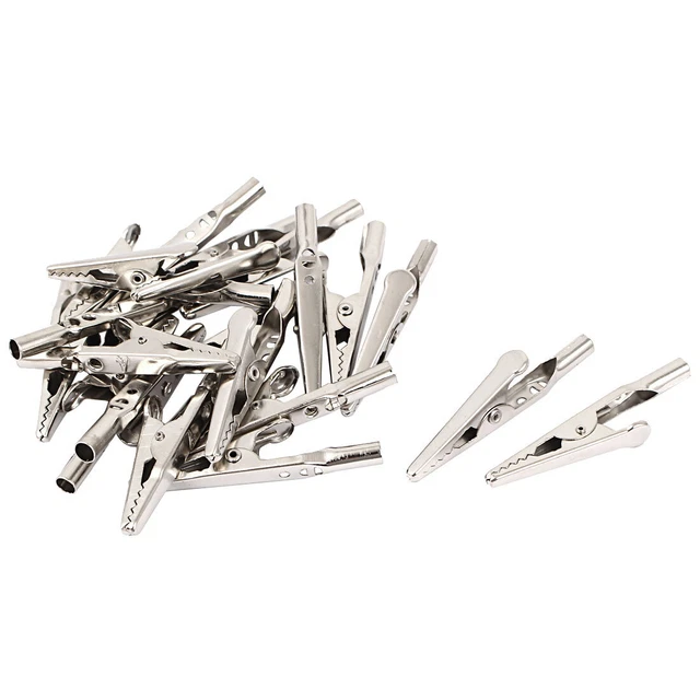 PINZA ABRAZADERA TONO Plata 20Pcs Ropa De Cocina Metal Enganchadas ...