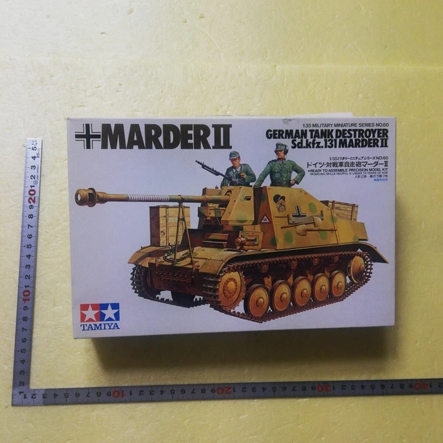 1/35 TAMIYA MARDER II Jagdpanzer, ungebaut, alter Mann mit Schnurrbart ...